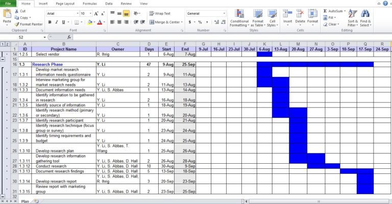 Business Plan Template Excel - Excel TMP