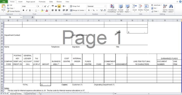 Debit Note Template (Excel, Word, PDF) - Excel TMP