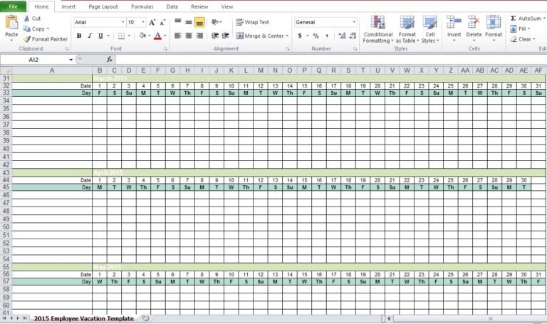 11+ Free Employee Vacation Tracker Templates (Excel) - Excel TMP