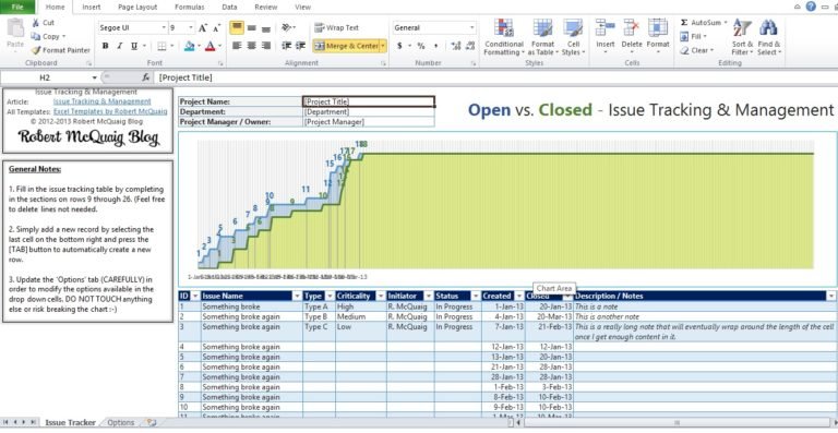 Boost Productivity with Our User-Friendly Issue Tracking Template (Excel) - Excel TMP