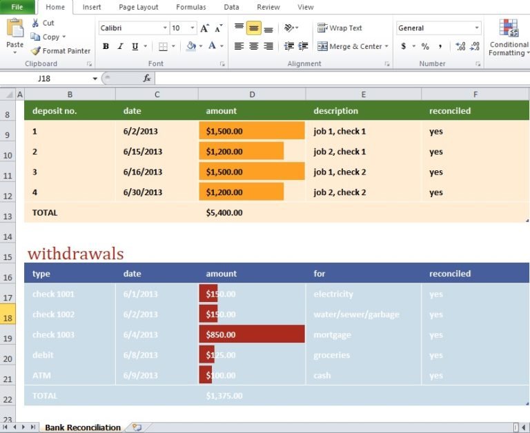10+ Bank Reconciliation Template - Get Free Documents (Excel, PDF)