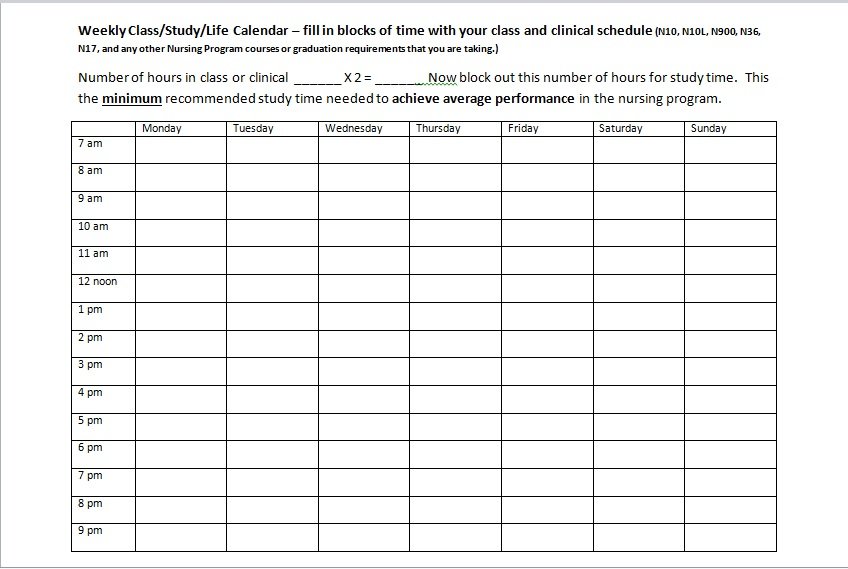Top 3 College Class Schedule Maker Template Word Excel Excel Tmp