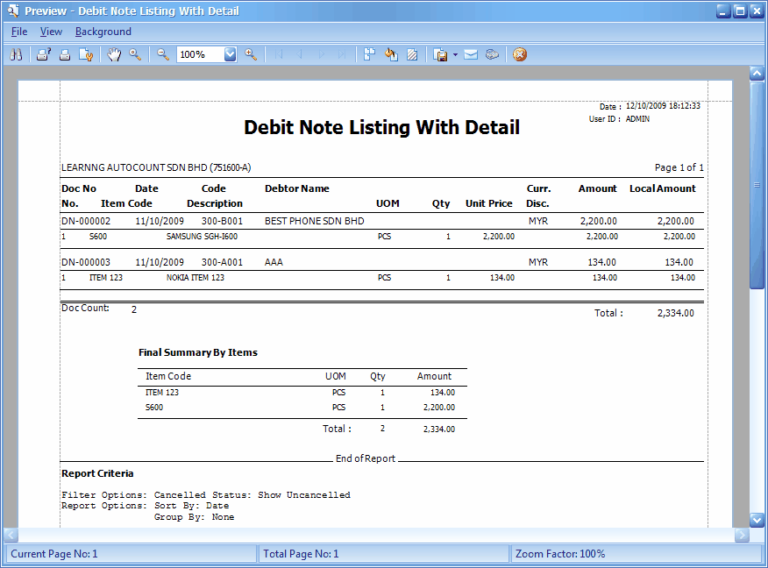 How Debit Note Template Excel Format Helps You Having A Clear balance ...