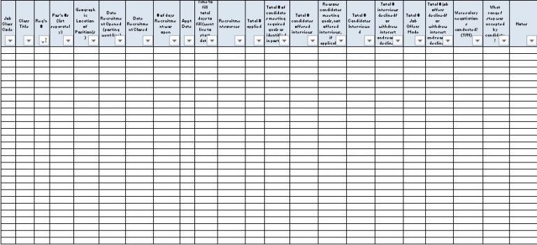 Simple Recruitment Tracker Excel Template Download - Excel TMP